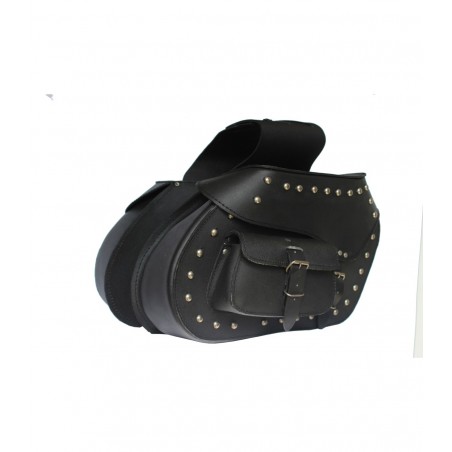 Alforges de couro para moto 22 litros x 2 C75