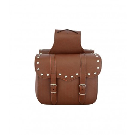 Alforges de couro para moto 14 litros x 2